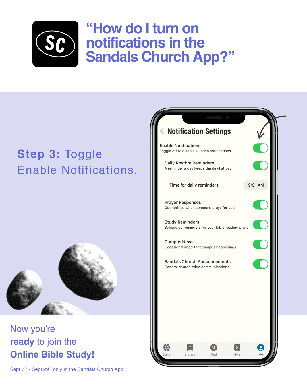 Online Bible Study (Pre-launch) • Sandals Church